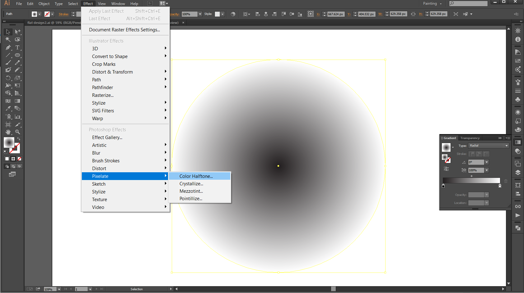 How to create Halftone Effect in Adobe Illustrator ? - sanpls | Digital ...